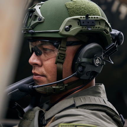 Liberator® IV Advanced Single Comm Headset with Hearing Protection ...